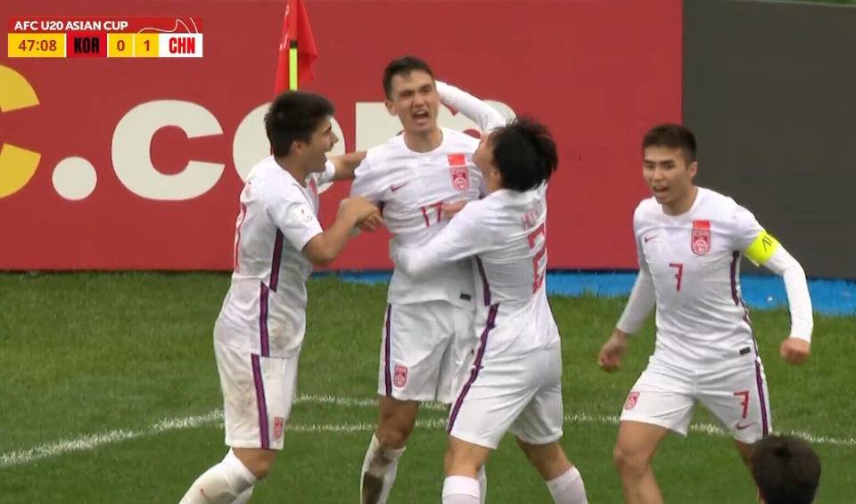 加时赛连丢两球，U20男足亚洲杯中国队1-3不敌韩国，无缘世青赛