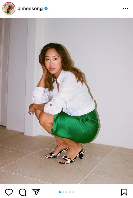 女明星一穿就出圈的缎面裙 怎么穿出高级感?